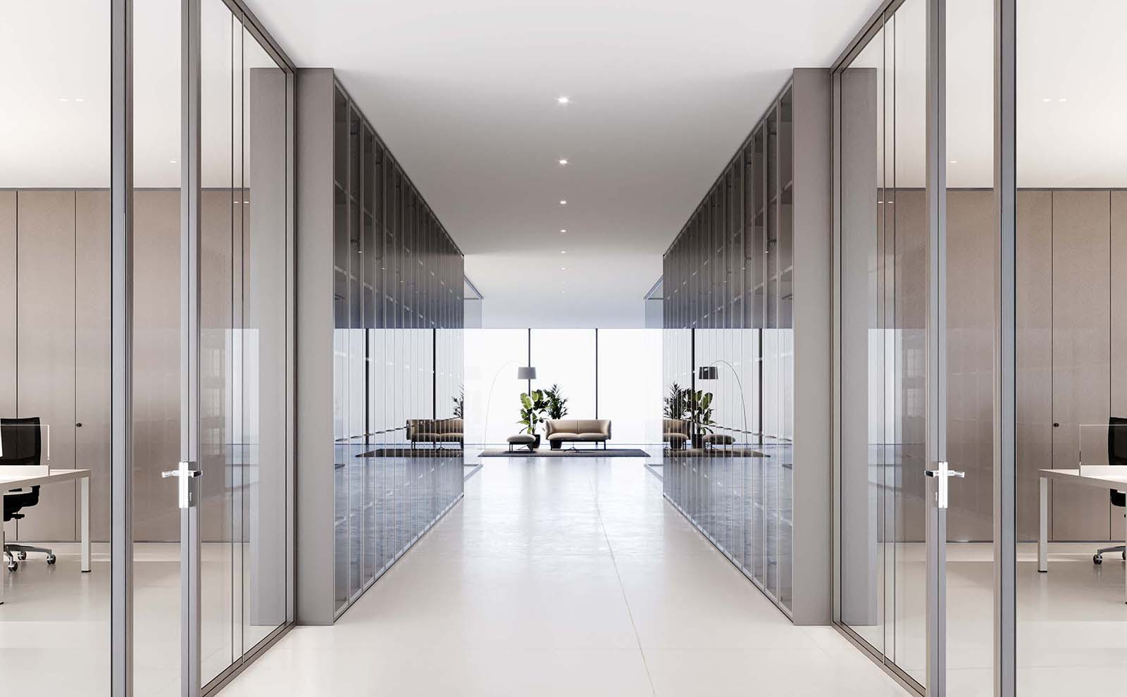 Portfolio Spotlight: Glass Partition Walls and Italian Office Furniture ...